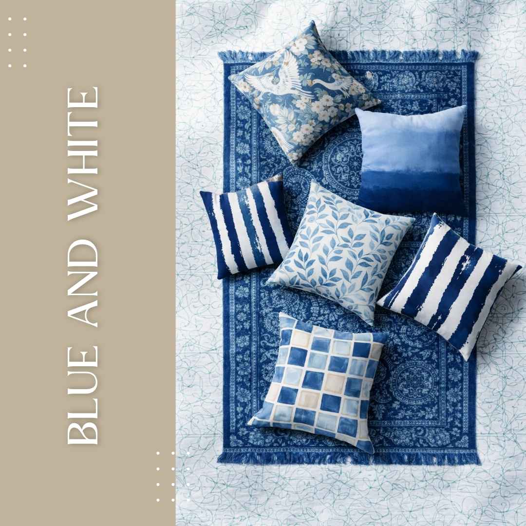 Blue and White Scatter Cushion Covers | Lily Grace Design
