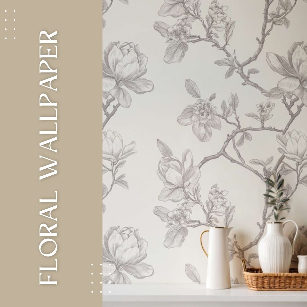 Floral Wallpaper Design . Flowers Wallpaper South Africa – Lily Grace ...